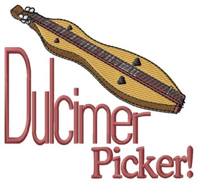Dulcimer PickerEmbroidery Design by Grand Slam Designs