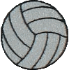 Small Volleyball Embroidery Design by Grand Slam Designs