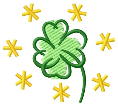 Abstract Shamrock Embroidery Design by Grand Slam Designs