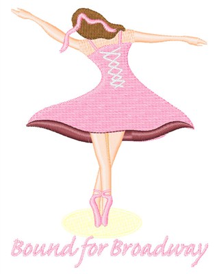Bound for Broadway Embroidery Design by Windmill Designs