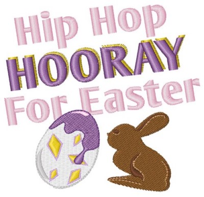 Hooray For Easter Embroidery Design by Windmill Designs