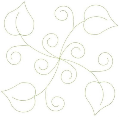 Ivy Swirl Embroidery Design by Grand Slam Designs