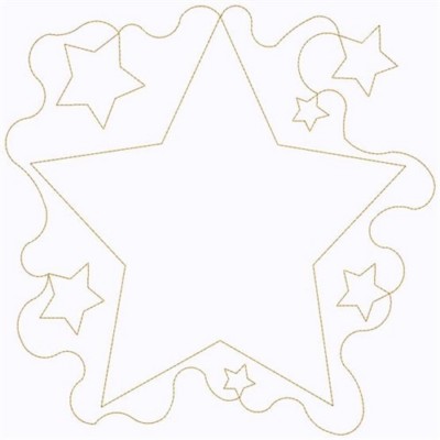 Star Outline Embroidery Design by Grand Slam Designs