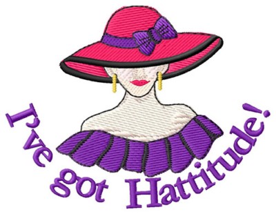 Ive Got Hattitude! Embroidery Design by Grand Slam Designs