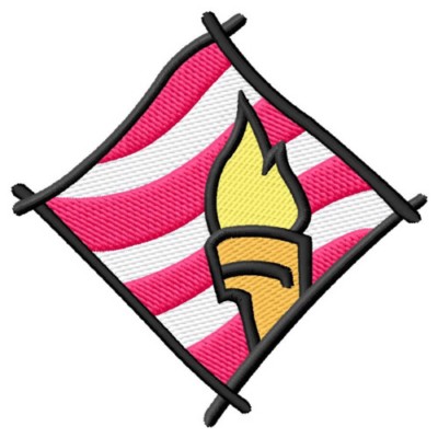 Torch Embroidery Design by Grand Slam Designs