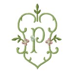 Romanesque 11 Letter P Embroidery Design by Embroidery Arts