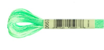DMC Light Effects / E990 Fluorescent- Neon GreenEmbroidery Floss by DMC