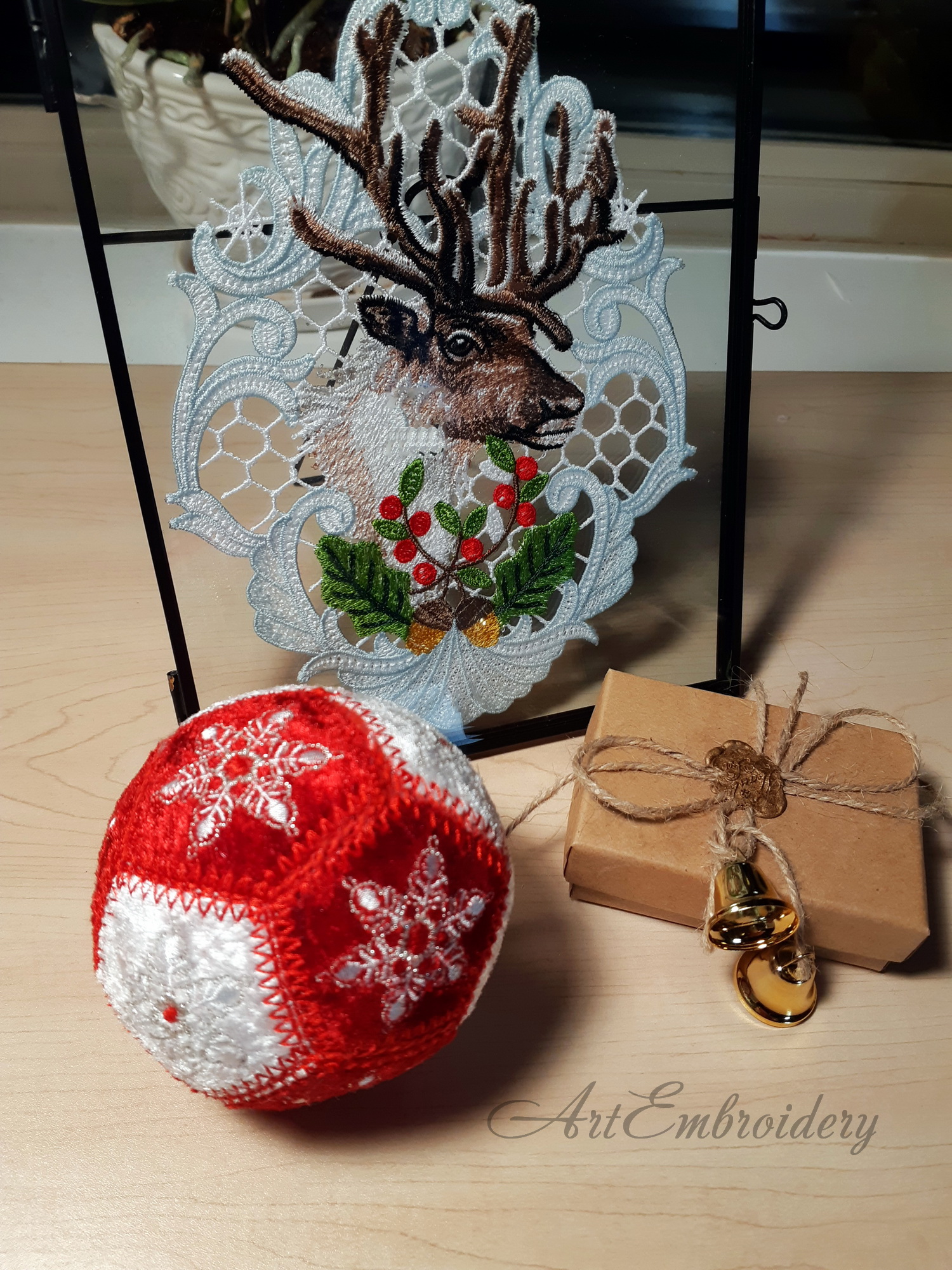 Snowflakes Pentagon Ball Embroidery Design Collection by ArtEmbroidery
