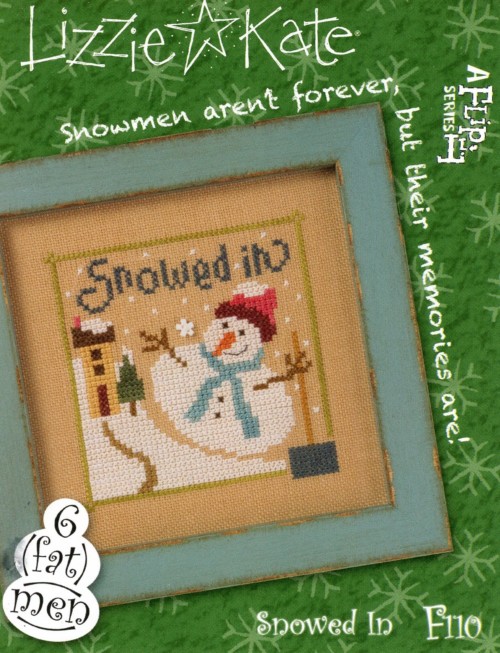 6 Fat Men Snowed In Cross Stitch Pattern Embroidery Patterns by Lizzie Kate