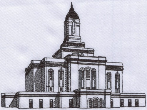 Deseret Peak Utah Temple (Tooele Valley) Embroidery Design by ...