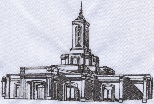 Moses Lake Washington Temple Embroidery Design by Embroidery Central