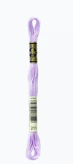 DMC 6 Strand Cotton Embroidery Floss / 211 LT LavenderEmbroidery Floss ...