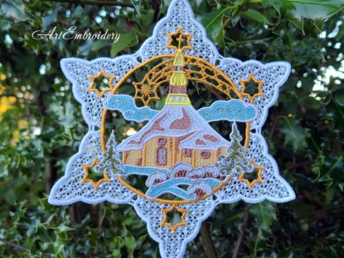 FSL Blessed Star Embroidery Design by ArtEmbroidery