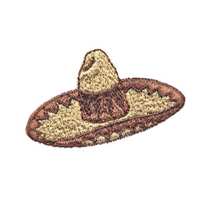 Sombrero Embroidery Design by EZ Embroidery