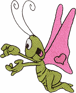 He Hug Bug Embroidery Design by Cactus Punch