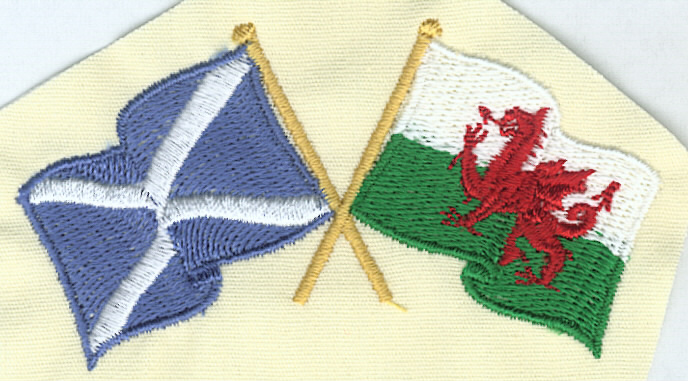 Scottish & Welsh Flags Embroidery Design by Embroidery Central