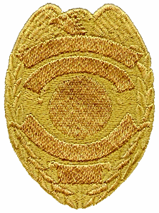 Police Badge 1 Embroidery Design by Impact Embroidery