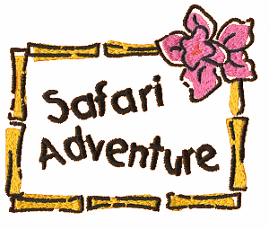 Safari Adventure Title Embroidery Design by Anita Goodesign
