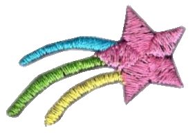 Mini Shooting Star Embroidery Design by Anita Goodesign