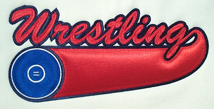 Wrestling 2 Color Appliqué Embroidery Design by Starbird Inc.