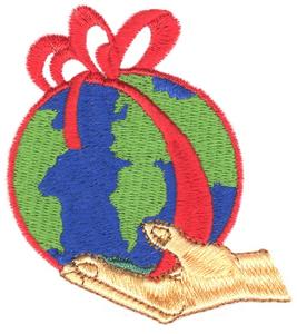 Earth Day Embroidery Design by Stitchitize