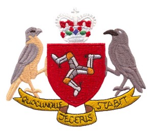 Isle of Man Coat of Arms ( Large ) Embroidery Design by Stitchitize