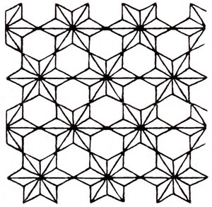 Tobi-asa-no-ha - Traditional Sashiko (smaller) Embroidery Design by ...