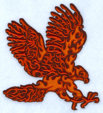 Flaming Hawk Embroidery Design by Starbird Inc.