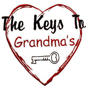 The keys to Grandma's Heart Embroidery Design by Grand Slam Designs