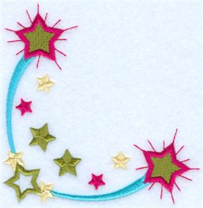 Wishing on a Star Corner Embroidery Design by Starbird Inc.