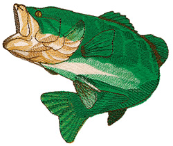 Bass Embroidery Design by Grand Slam Designs