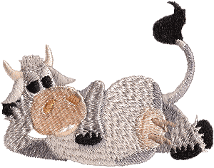 Udderly Gorgeous Embroidery Design by Cactus Punch