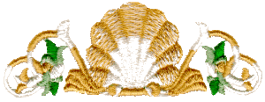 Shell Arch Embroidery Design by Stitchitize
