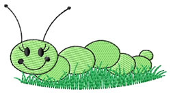 Worm Embroidery Design by Grand Slam Designs
