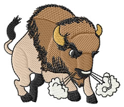 Bison Embroidery Design by Grand Slam Designs