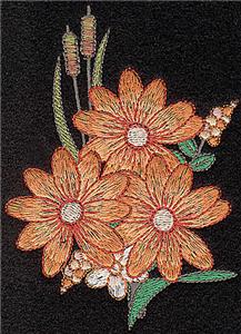 Aster Embroidery Design by John Deer's Embroidery Legacy
