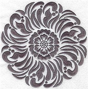 Damask Block 5 large Embroidery Design by John Deer's Embroidery Legacy