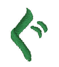 Hiragana Gu Embroidery Design by Embroidery Central