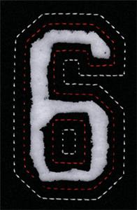 6 - Cutout Numbers Small Embroidery Design by Starbird Inc.