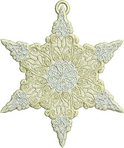 Free Standing Lace Star 1 Embroidery Design by Kinship Kreations