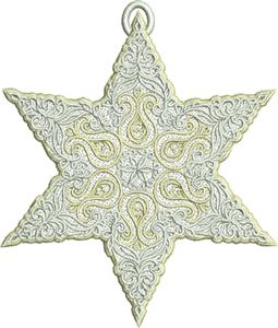 Free Standing Lace Star 10 Embroidery Design by Kinship Kreations