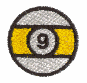 9 ball Embroidery Design by Sew Man Embroidery