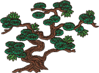 Bonsai Tree Embroidery Design by Stitchitize